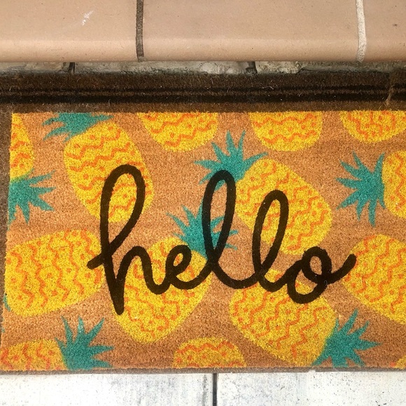 Accents | Aloha New Pineapple Coco Door Hello Mat | Poshmark